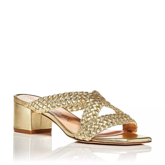 Stuart Weitzman | Shoes | 50 Stuart Weitzman Rosie Woven Block Heel ...